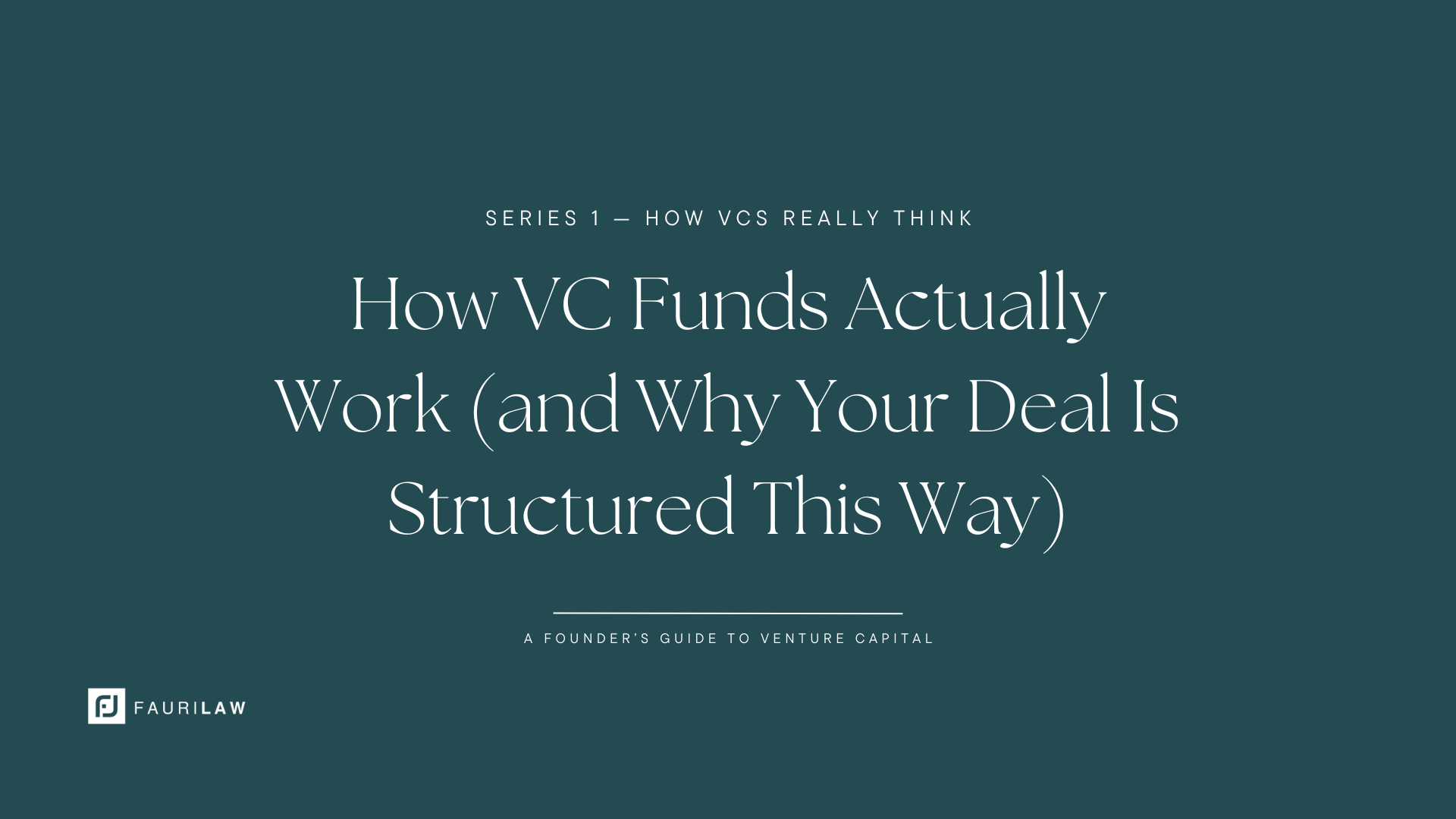 How VC Funds Work and Why Term Sheets Look the Way They Do | How VCs ...